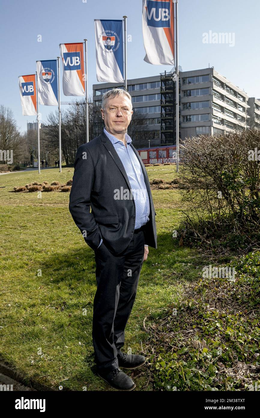 New rector ad interim Jan Danckaert poses for the photographer at the ...