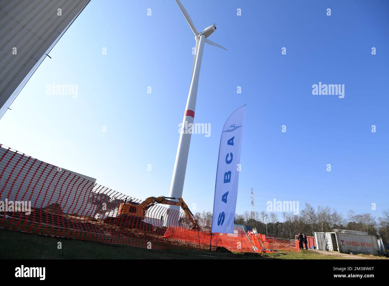 Illustration picture shows the future site of Sabca's new production ...