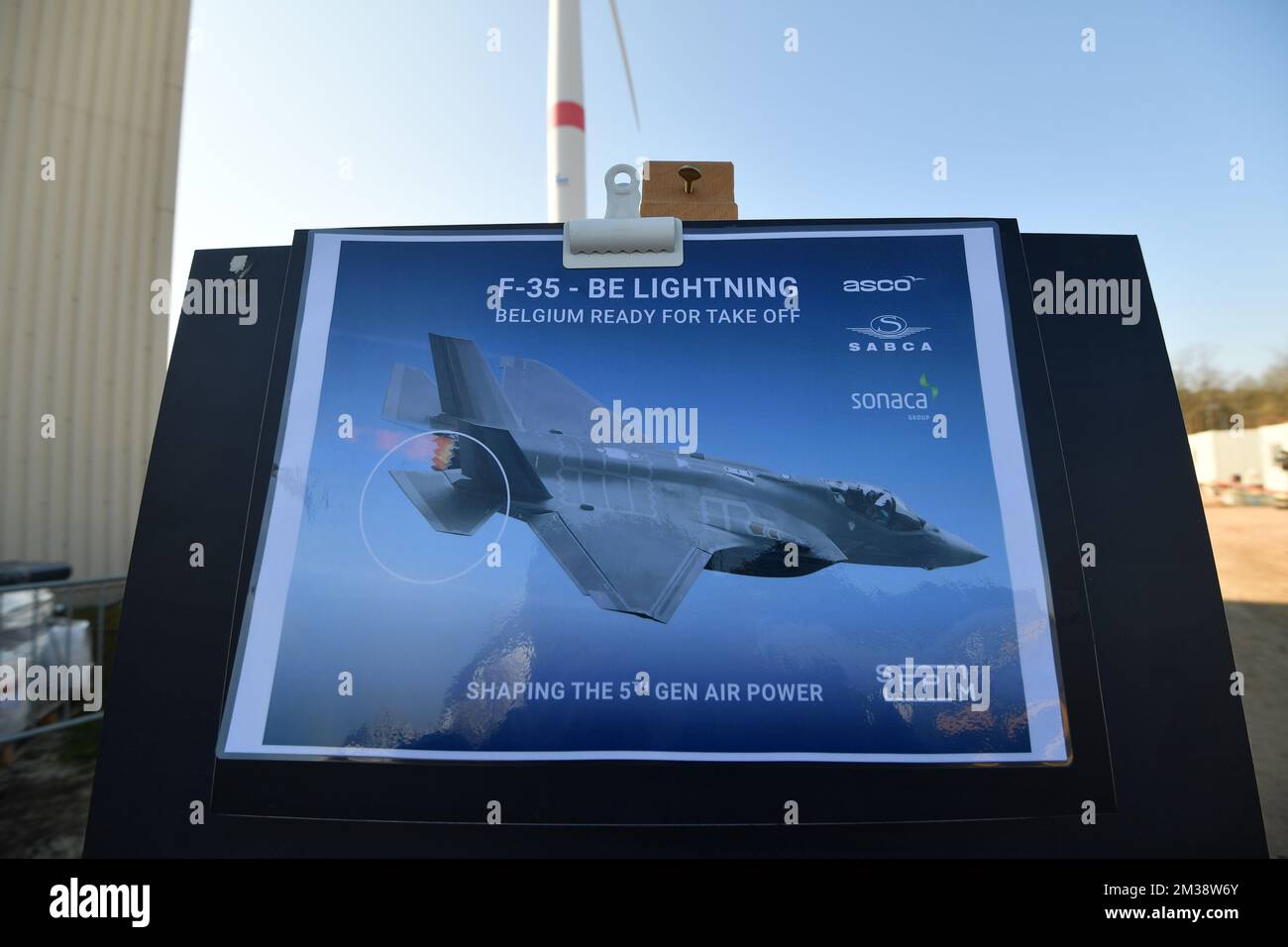 Illustration picture shows the future site of Sabca's new production ...