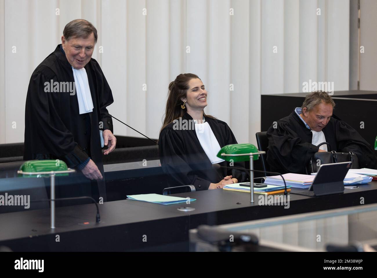 Lawyer Jef Vermassen, assistant of Johan Platteau and Lawyer Johan ...
