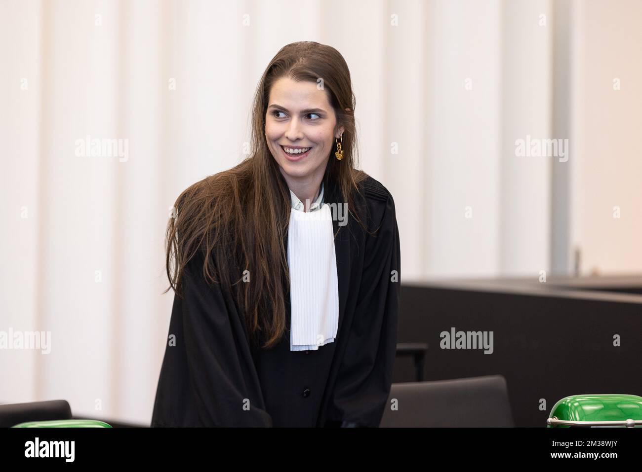assistant of Johan Platteau pictured during the first day of the ...
