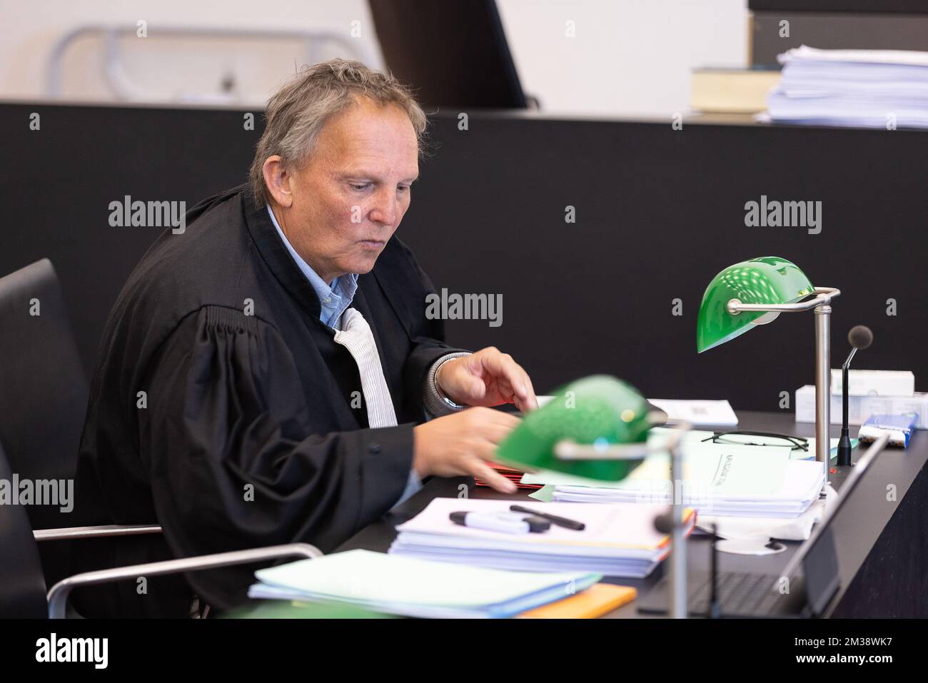 Lawyer Johan Platteau pictured during the first day of the assizes ...