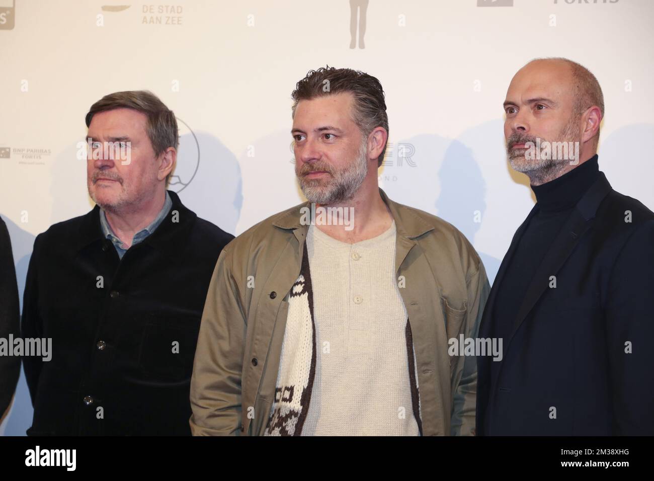 actor Geert Van Rampelberg (C) and guests pictured during the award ...