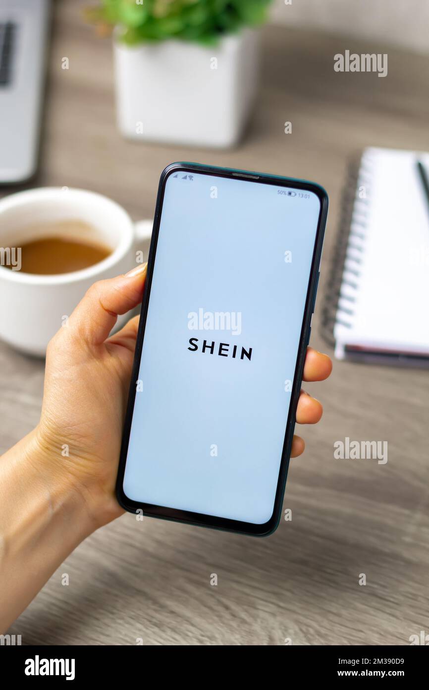 Kyiv, Ukraine - Dec. 13th, 2022: Shein app on mobile phone screen ...