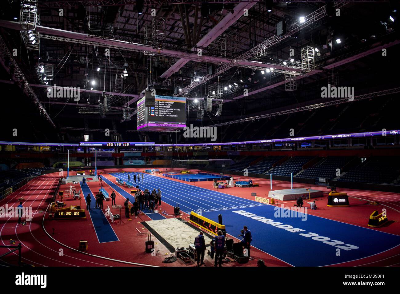 Illustration picture shows the inside of the Stark Arena ahead of the ...