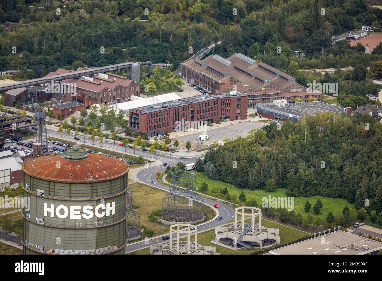 Phoenix west area and hoesch gasometer hi-res stock photography and ...