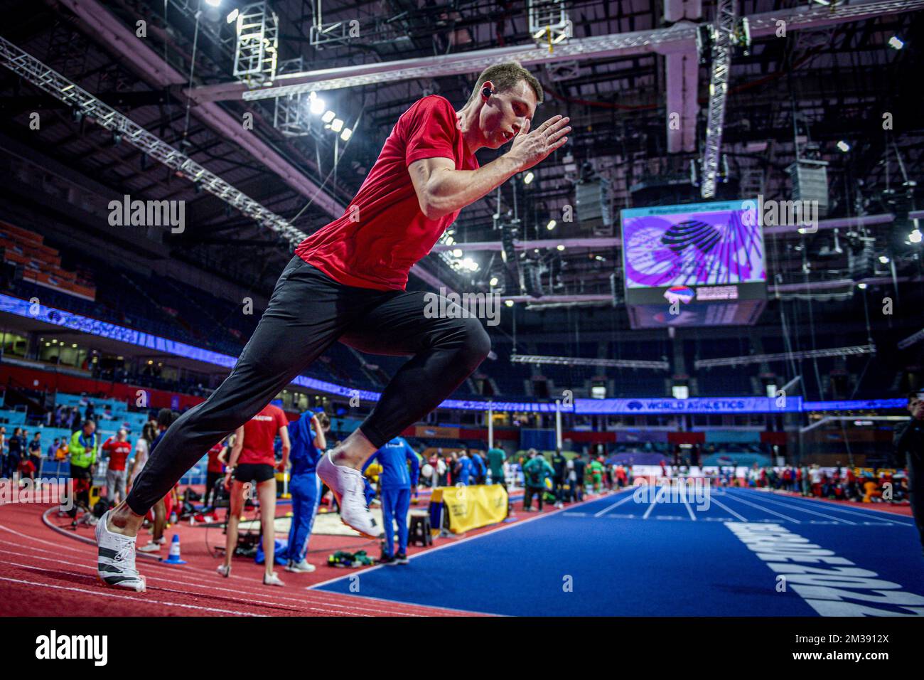 Belgian Julien Watrin pictured in action during a training session at ...