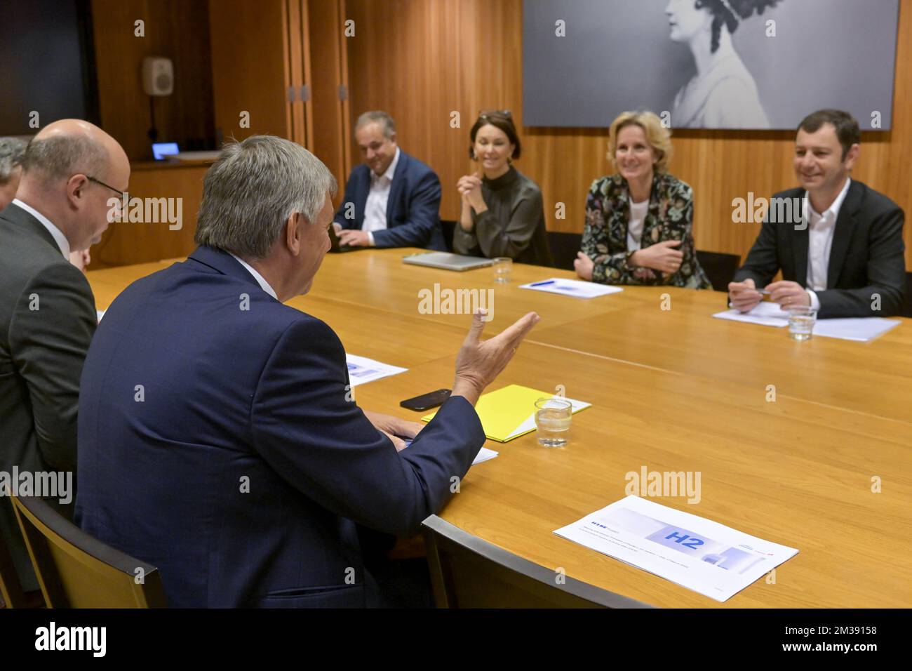 Irene Rummelhoff, Equinor and Flemish Minister President Jan Jambon ...