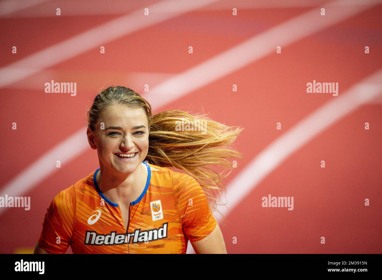 Dutch Lisanne De Witte pictured in action during a training session at ...
