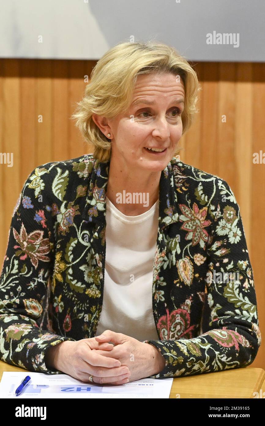 Equinor's Irene Rummelhoff pictured during a meeting with the ...