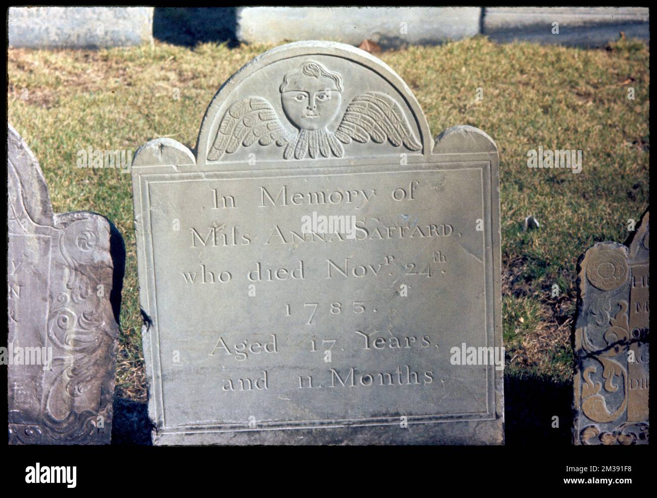 Headstone of Anna Saffard, death 1785 , Cemeteries, Tombs & sepulchral monuments, Granary ...