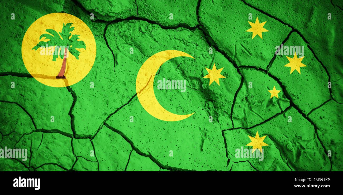 Flag of Cocos (Keeling) Islands. Cocos (Keeling) Islands symbol. Flag ...