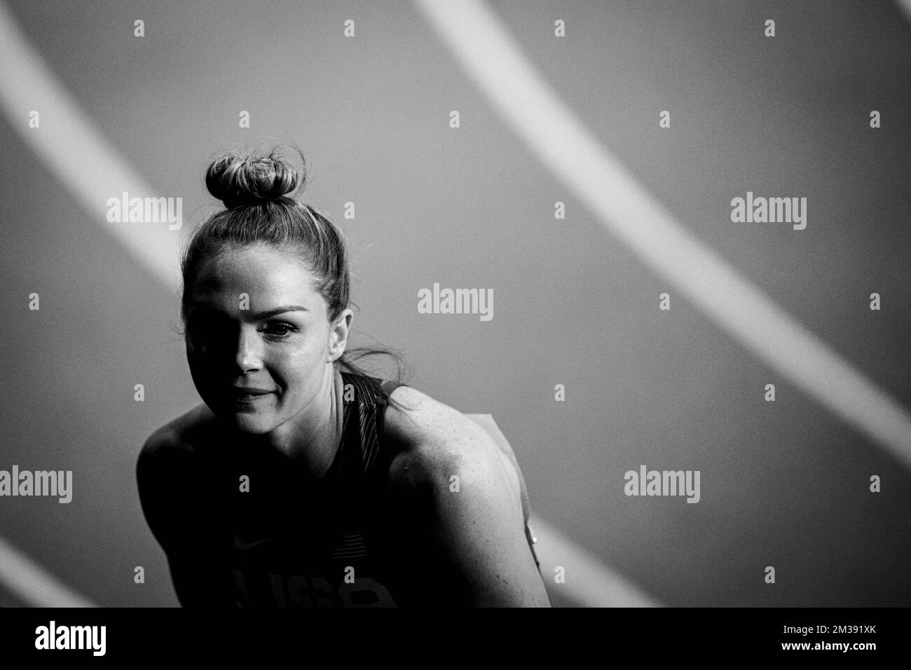 Chari Hawkins pictured during the shot put event of the women ...