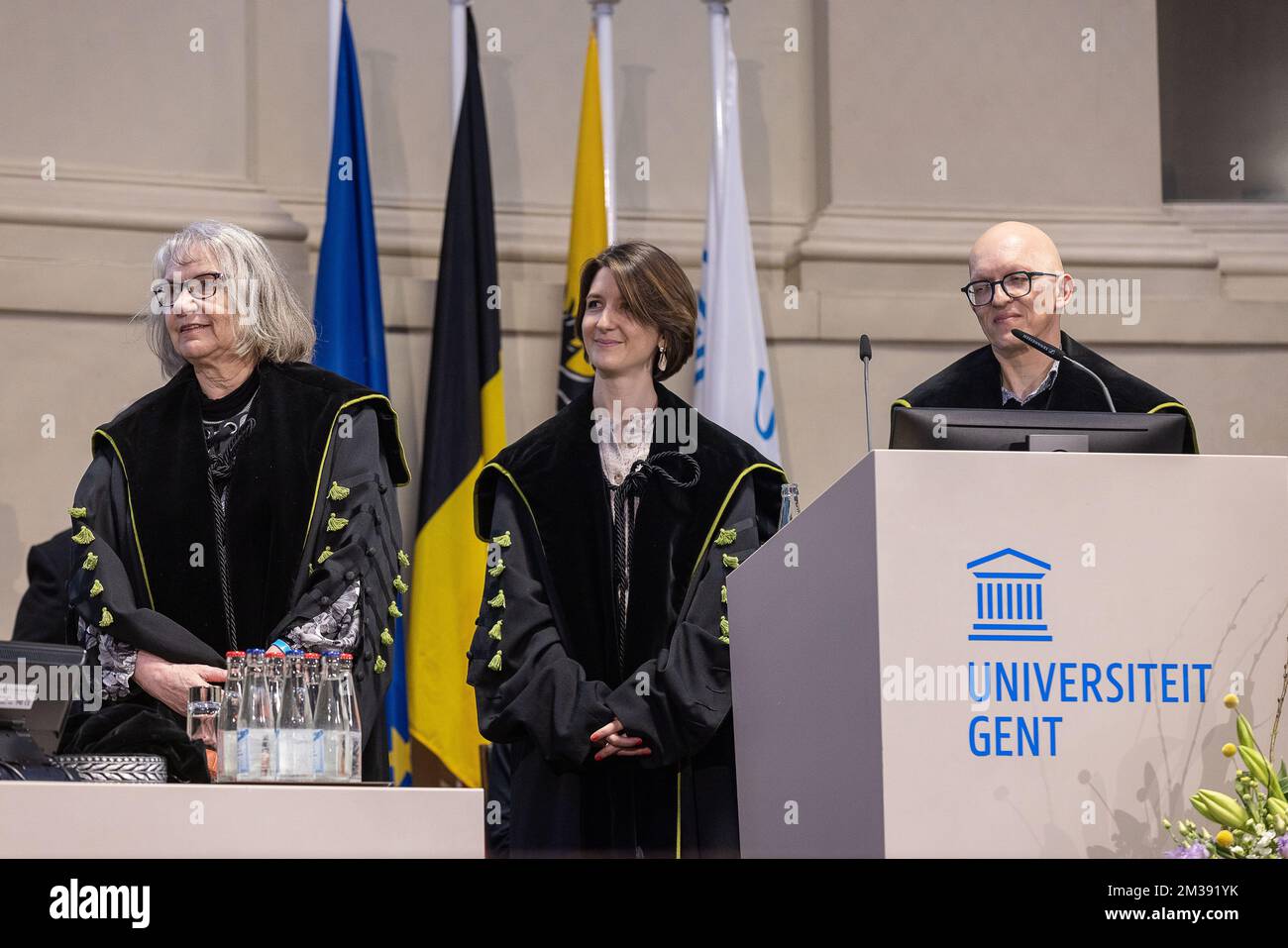 Ann Langley pictured during a ceremony to award the Doctor Honoris ...