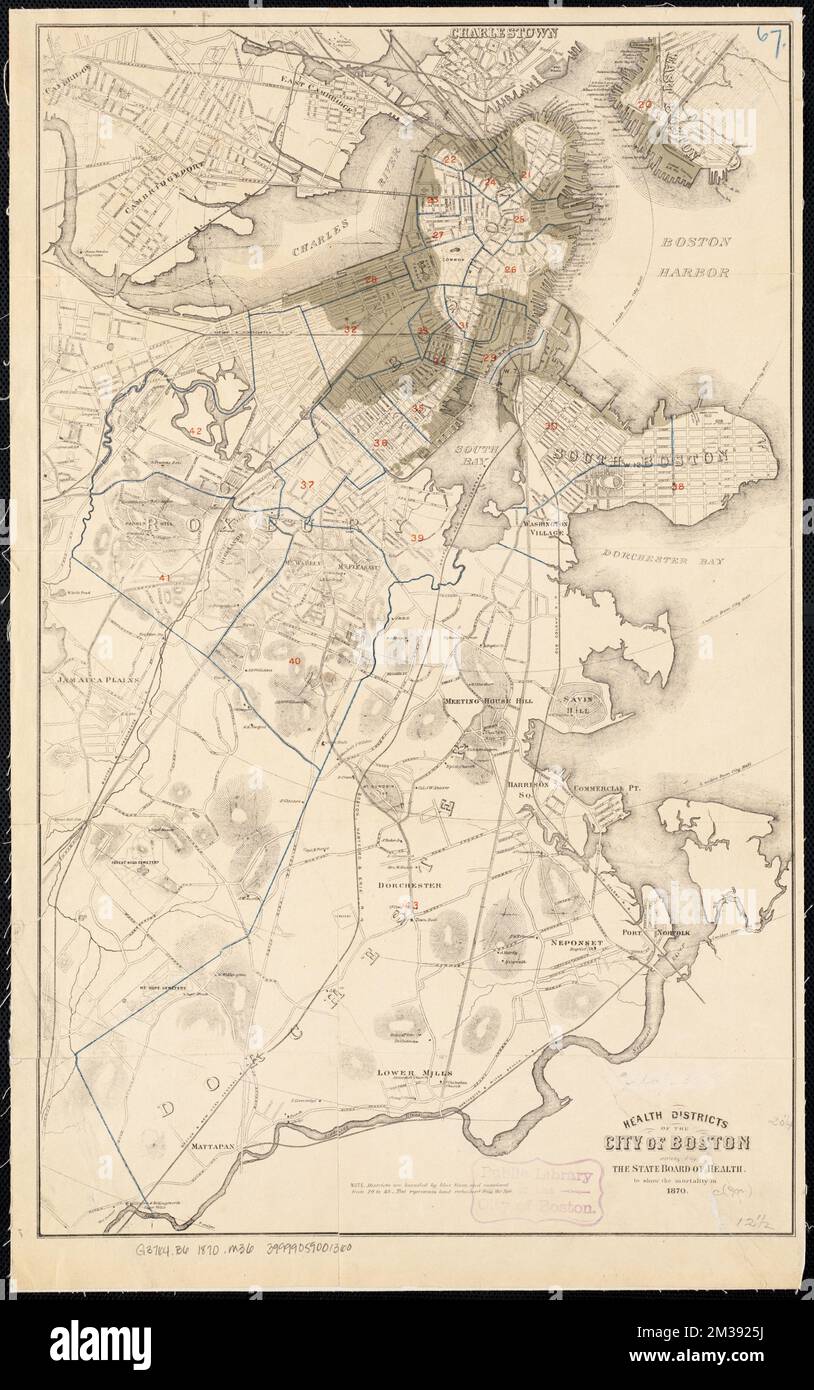 Health districts of the city of Boston , Public health, Massachusetts ...