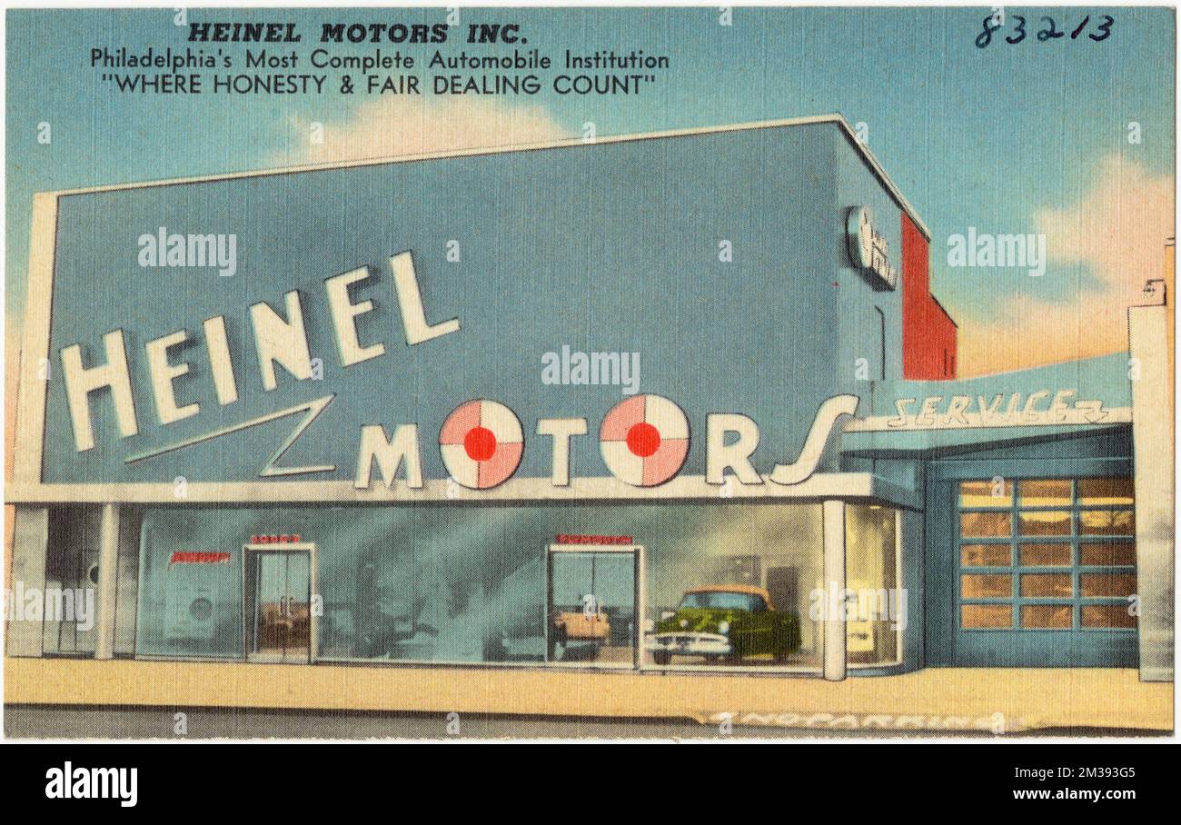 Heinel Motors Inc., Philadelphia's most complete automobile institution ...