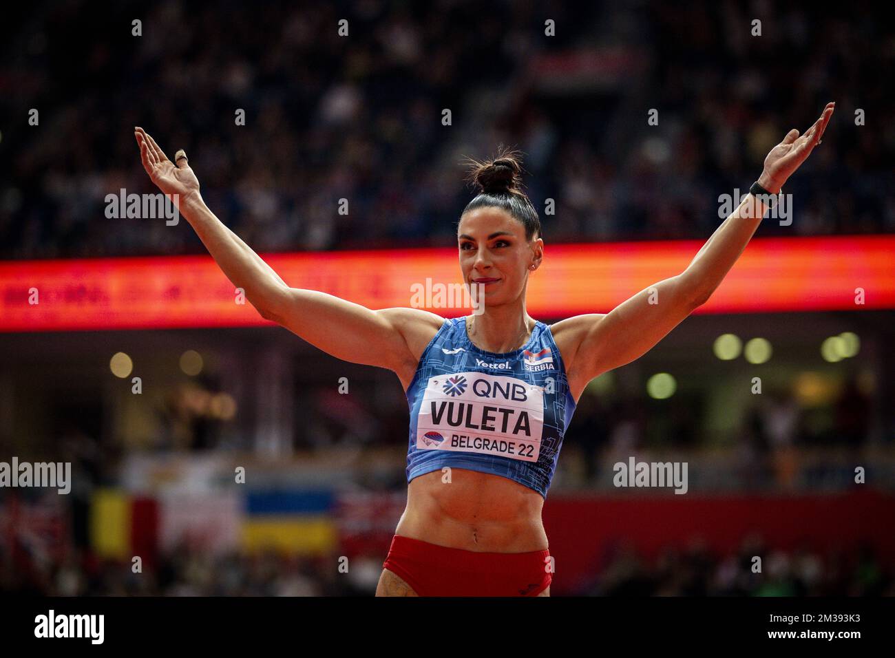 Serbian Ivana Vuleta celebrates during on the third and last day of the ...