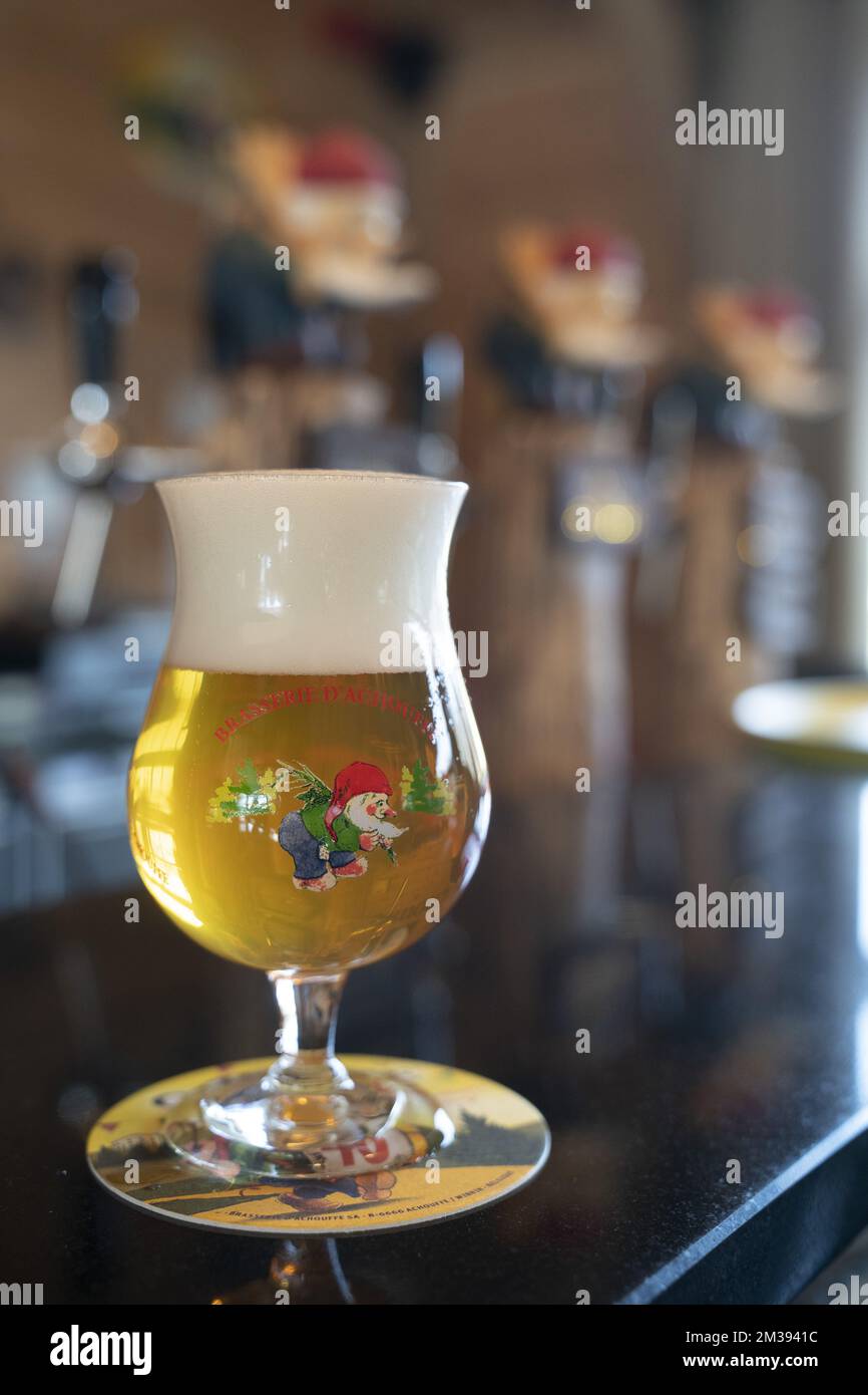 Illustration shows a La Chouffe beer at a press moment for the 40th ...