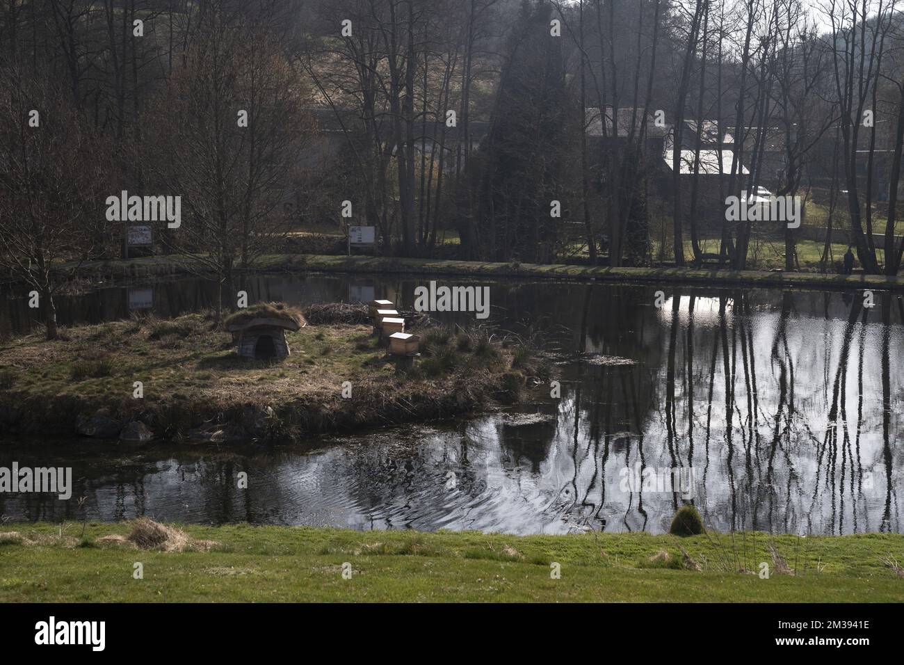 Illustration shows the area of the Achouffe brewery in Houffalize ...
