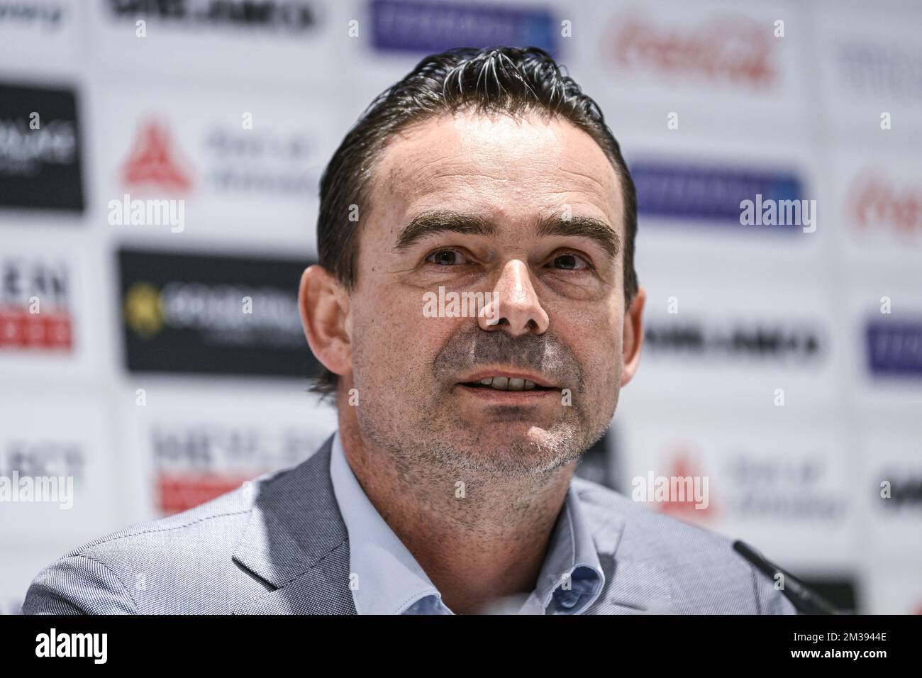 Antwerp's new director of football Marc Overmars pictured at a press ...
