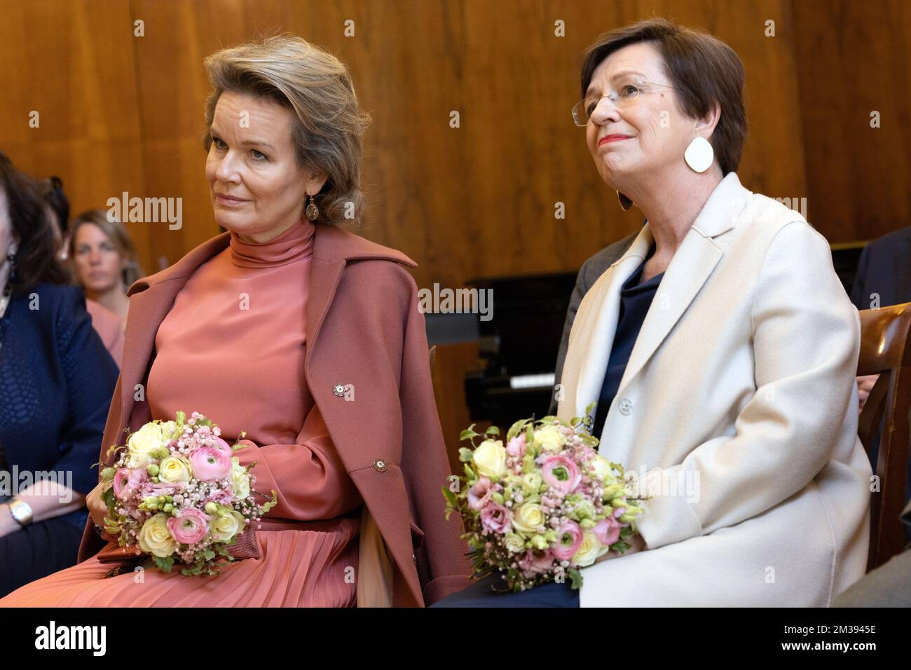 Queen Mathilde of Belgium and Austrian First Lady Doris Schmidauer ...