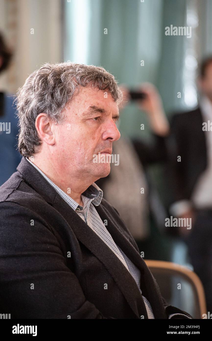 Ringland's Peter Vermeulen pictured during a press conference of the ...