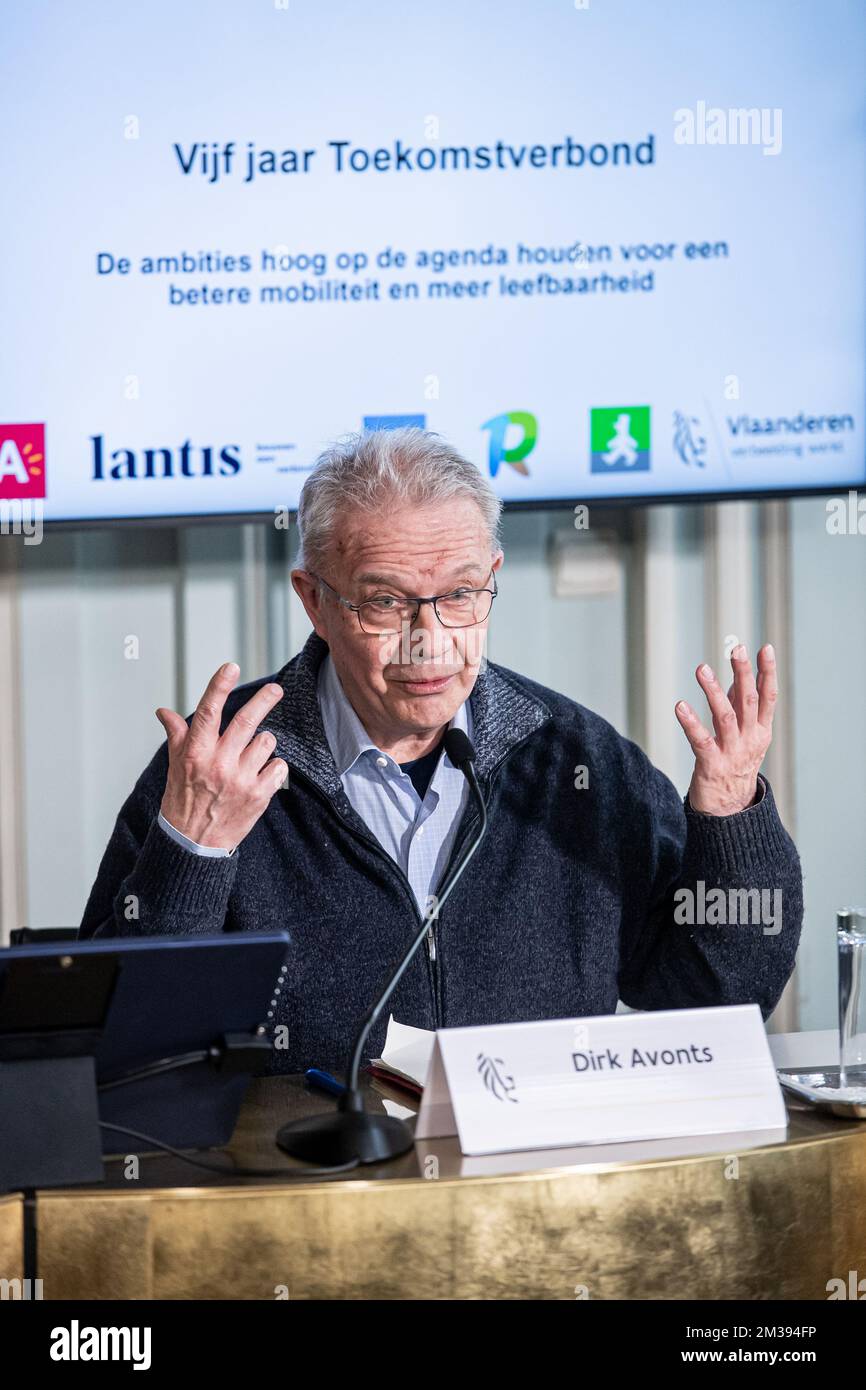 Ademloos' Dirk Avonts pictured during a press conference of the Flemish ...