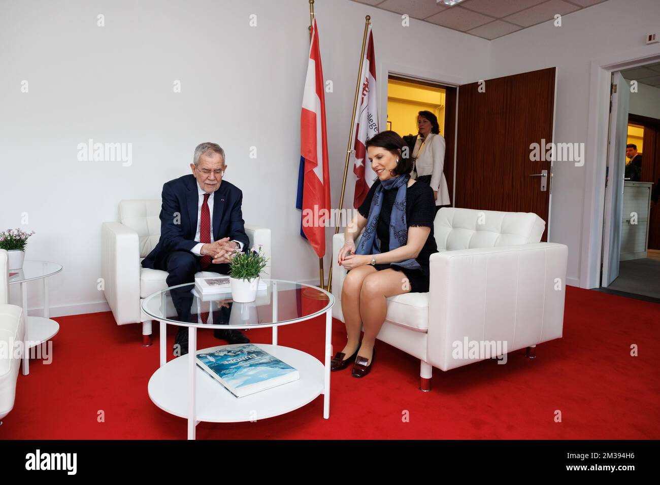 Austrian President Alexander Van der Bellen and Federal Minister for ...