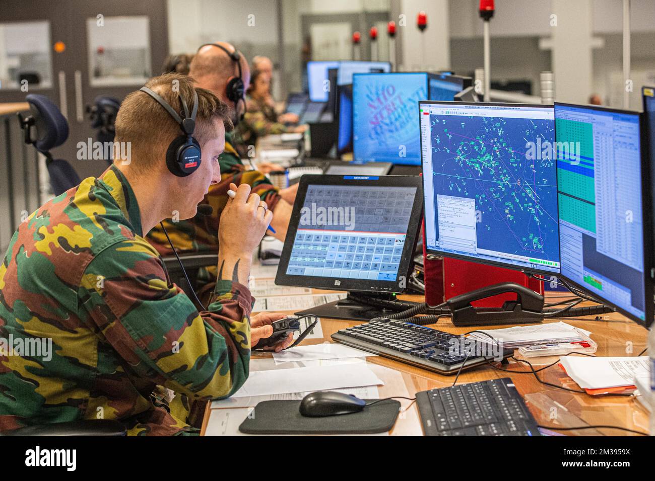 Illustration picture shows the CRC Control and Reporting Centre at the ...