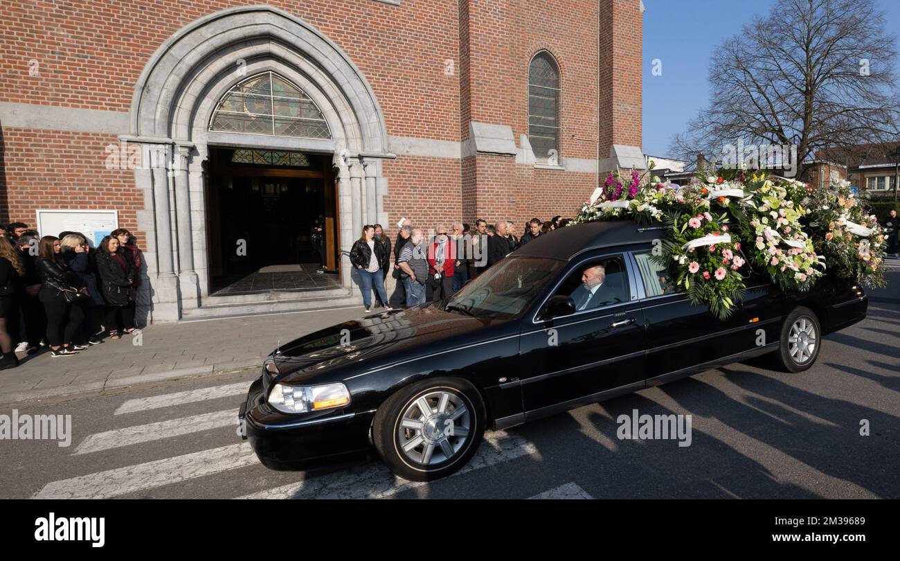 Illustration picture taken during the funeral of Vito Mario Cascarano ...
