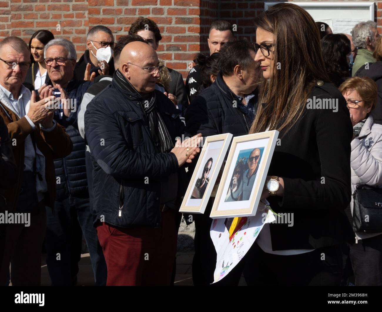 Illustration picture taken during the funeral of Vito Mario Cascarano ...