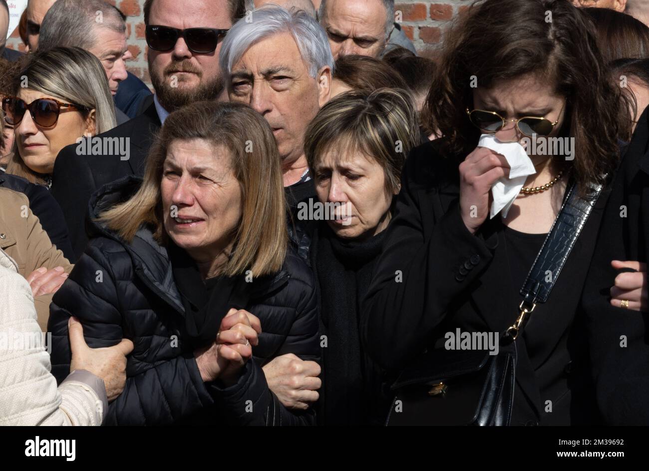 Illustration picture taken during the funeral of Vito Mario Cascarano ...