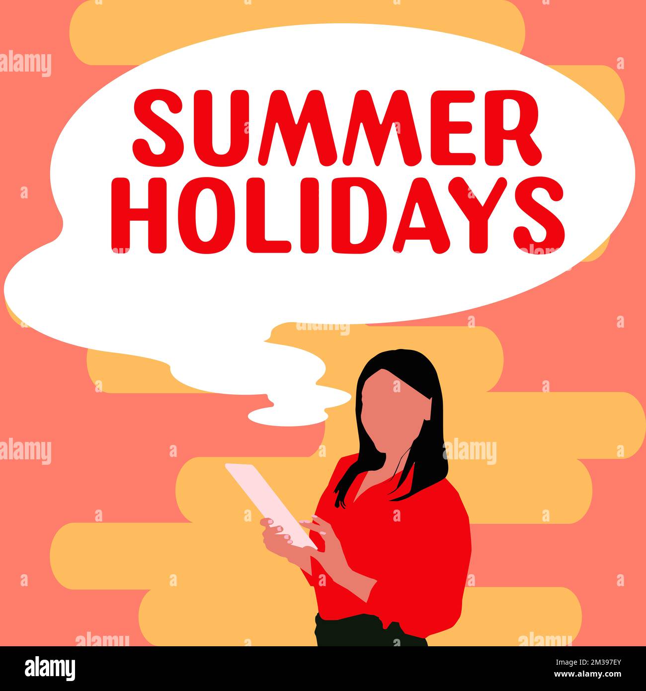 Text caption presenting Summer Holidays. Business approach Vacation ...