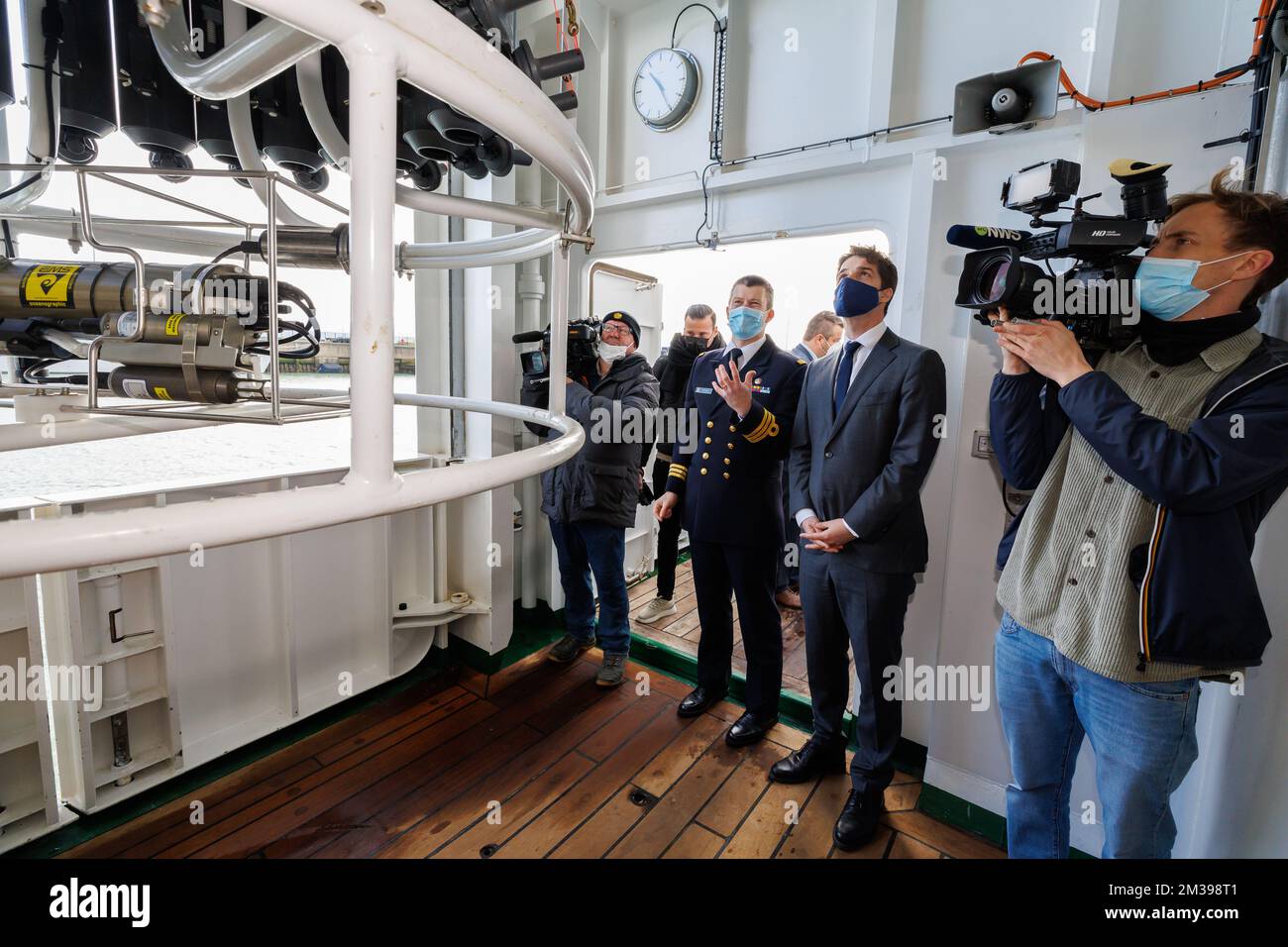 Lieutenant-Commander 1st Class of the Belgian Navy Gaëtan Motmans and ...