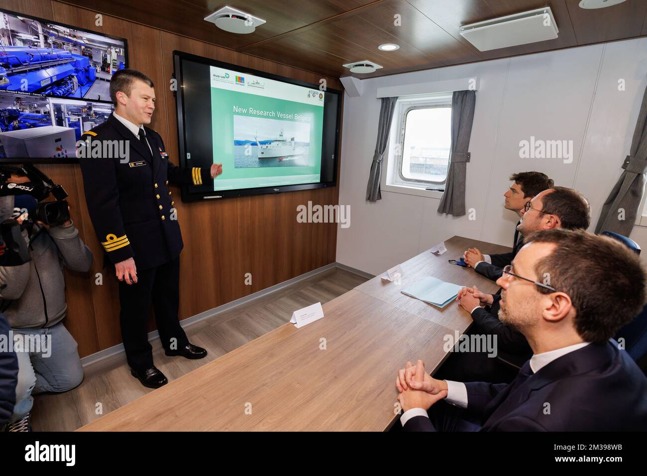 Lieutenant-Commander 1st Class of the Belgian Navy Gaëtan Motmans ...