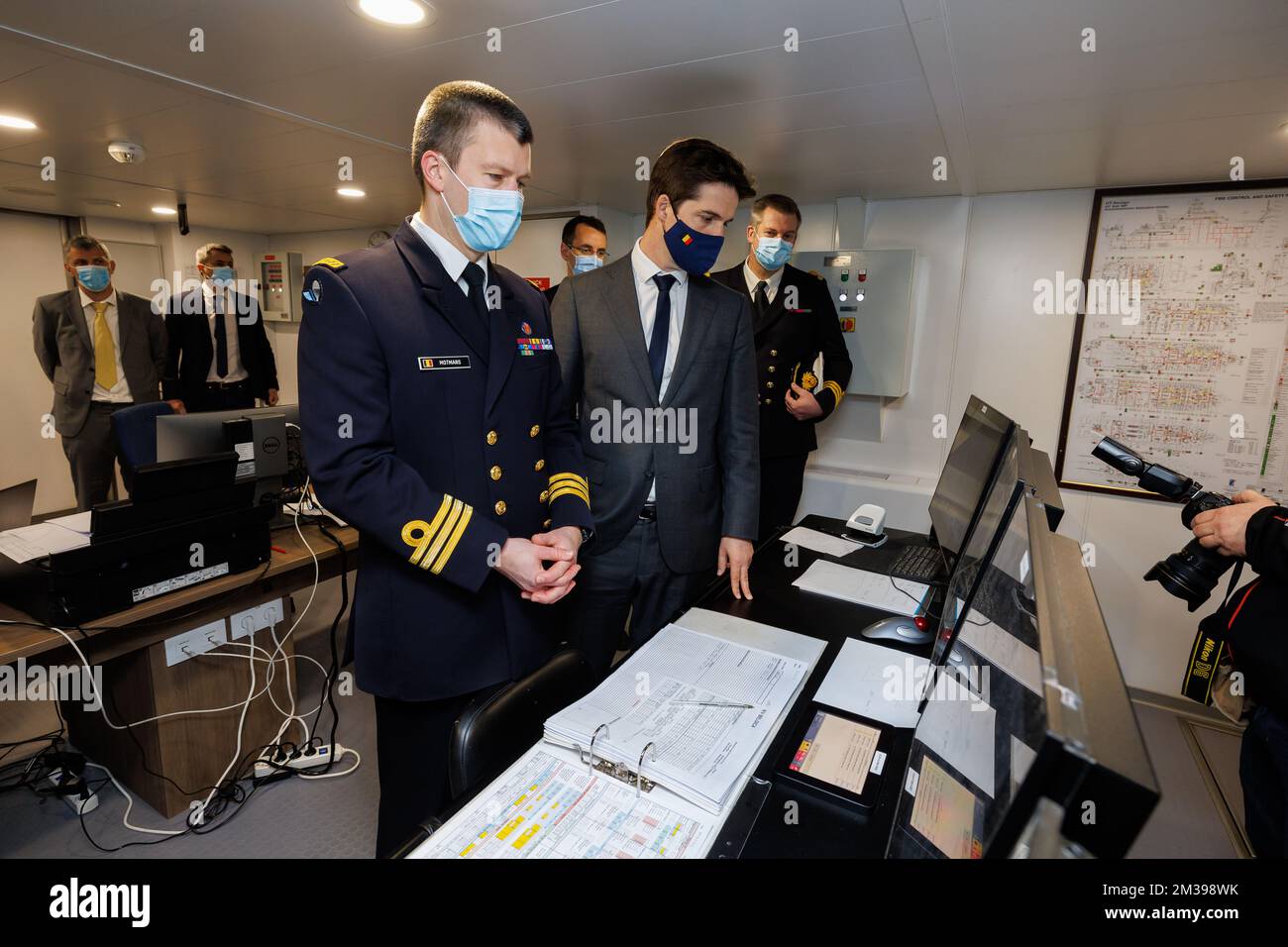 State Secretary for scientific policy Thomas Dermine and Lieutenant ...