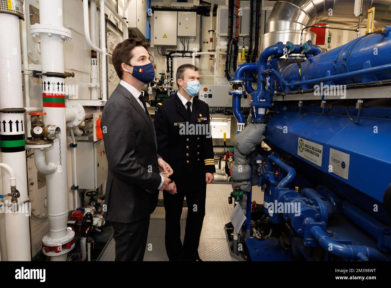State Secretary for scientific policy Thomas Dermine and Lieutenant ...