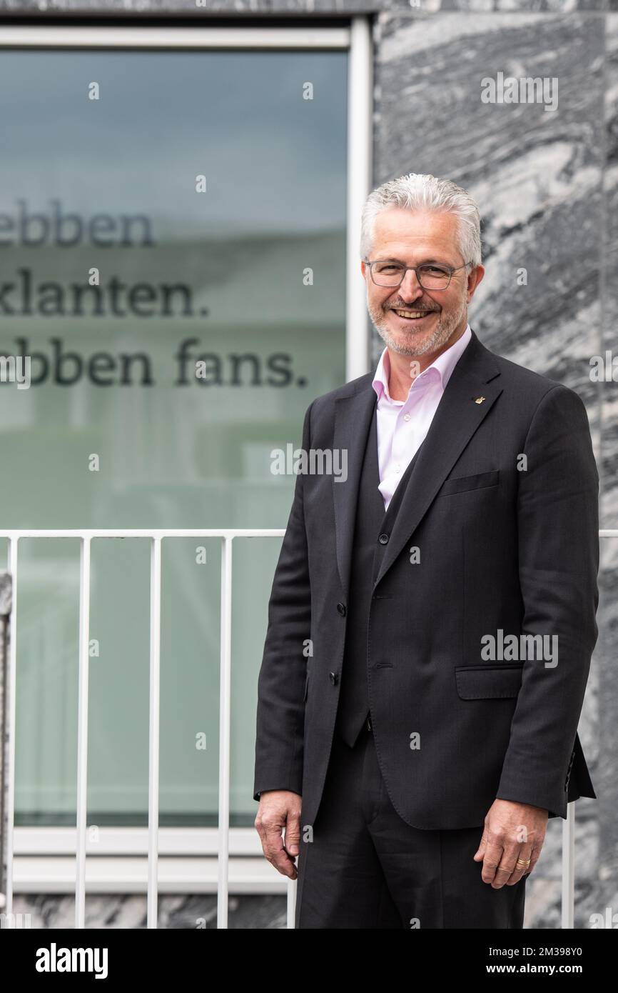 Argenta CFO Geert Ameloot poses for the photographer at a press ...