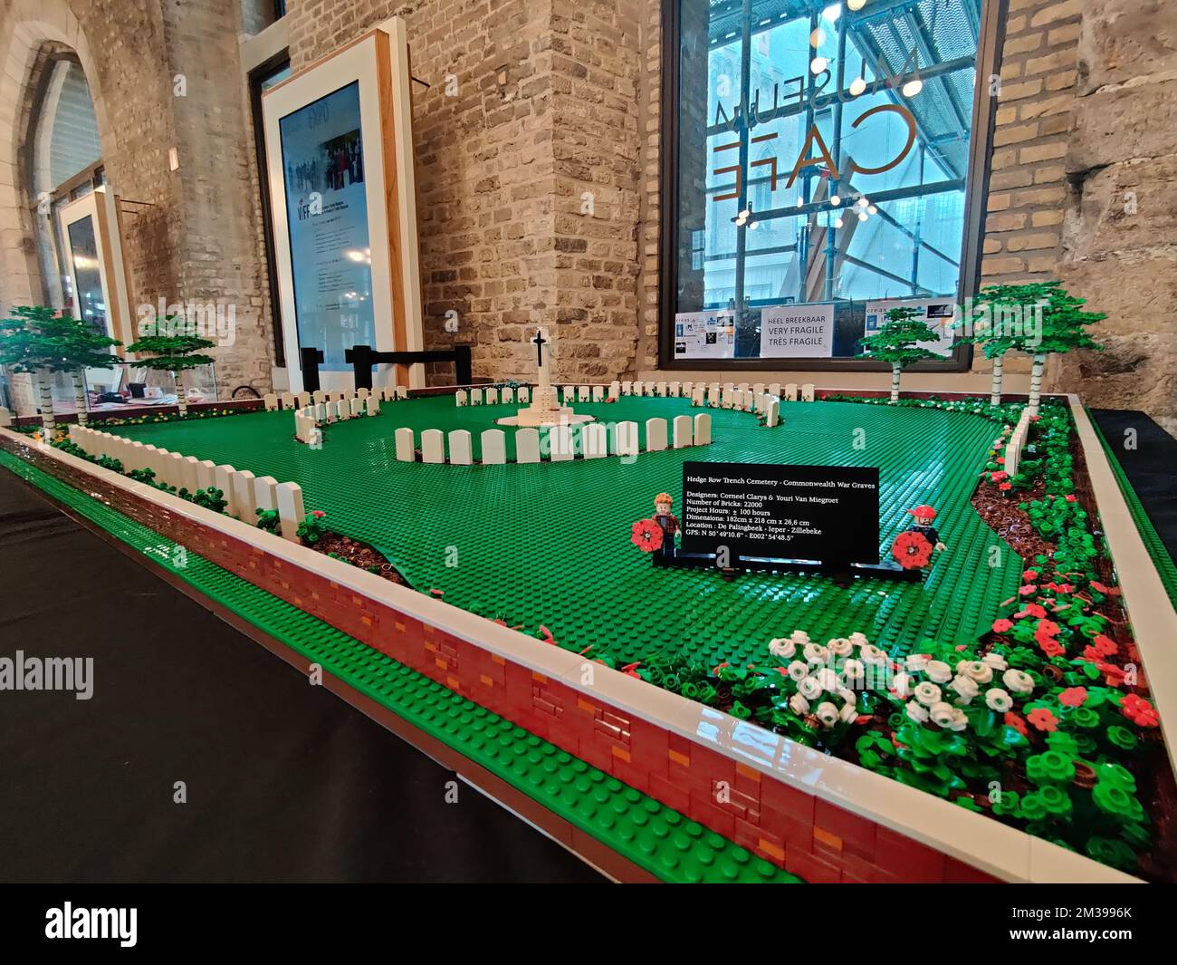 Illustration picture taken during the unveiling of the Hedge Row Trench ...