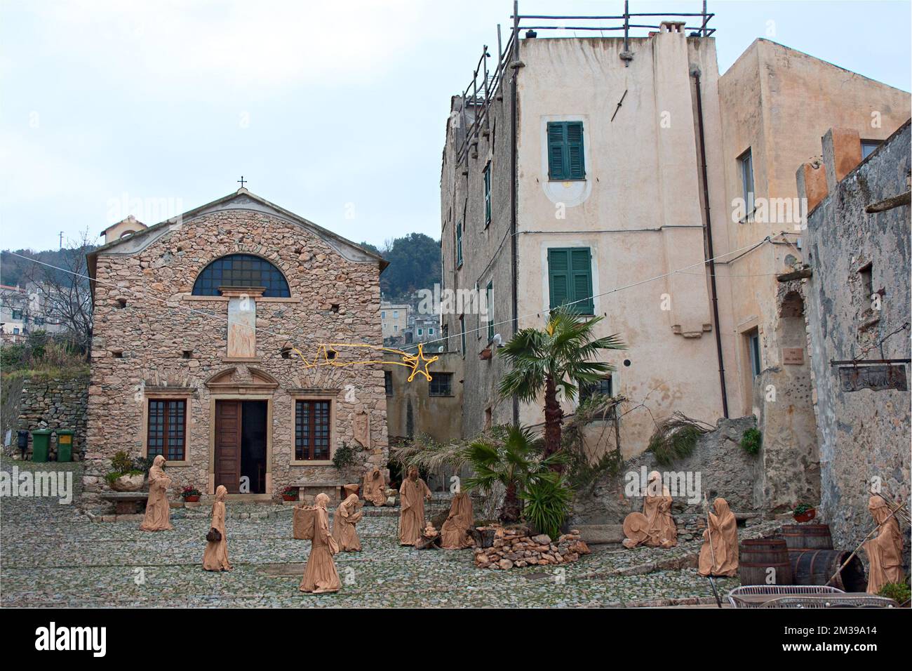 Nativity scene in Borgio Verezzi Stock Photo - Alamy