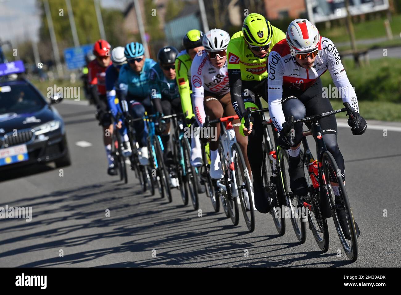 Swiss Tom Bohli of Cofidis pictured in action during the men's race of ...