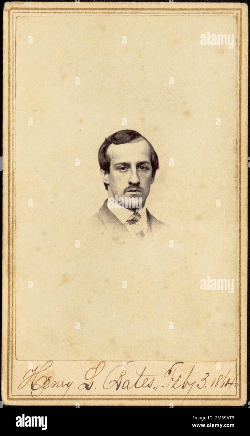 Henry L. Bates, Feb. 3, 1864. , Carte de Visite Collection Stock Photo ...