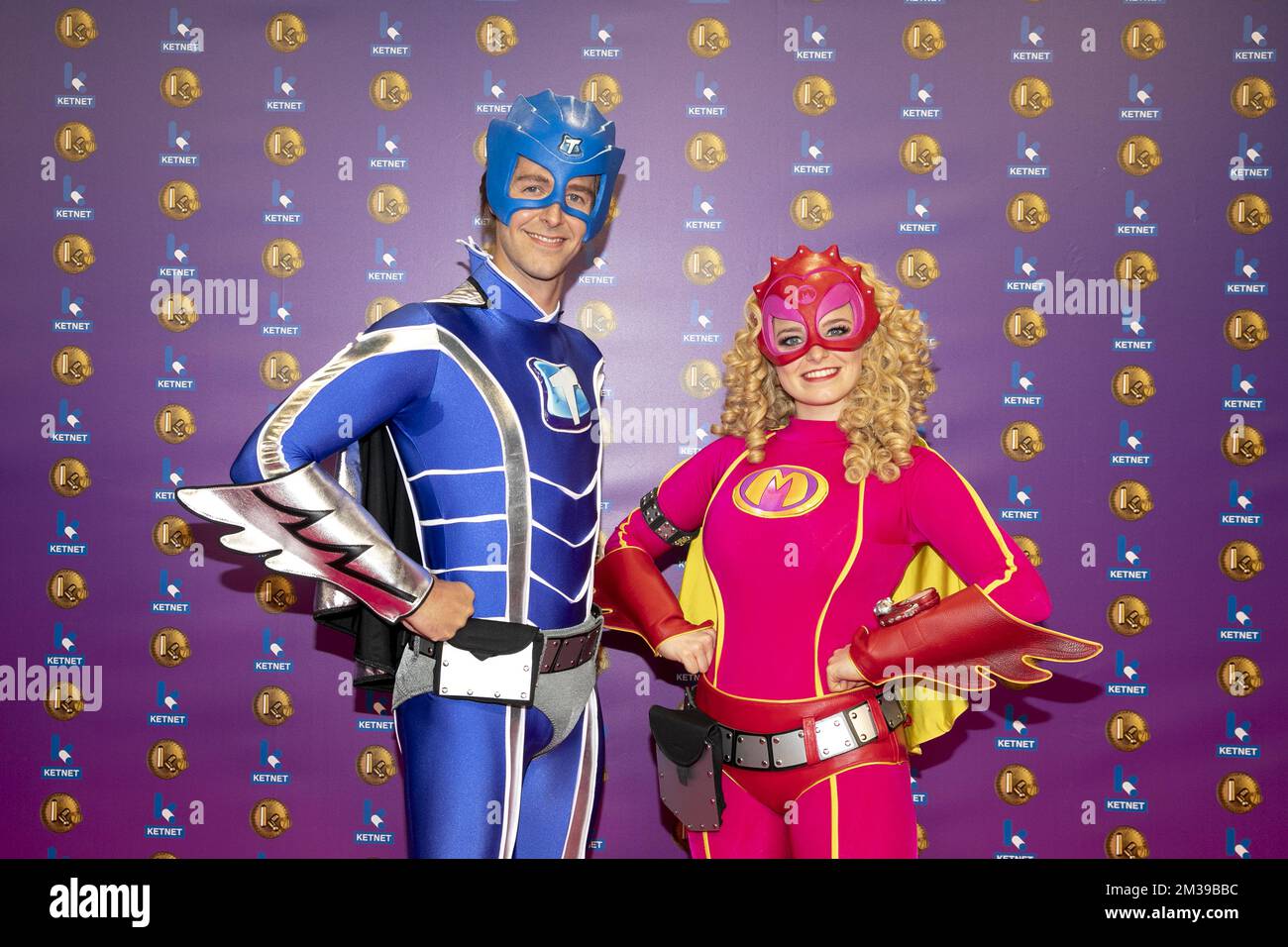Mega Toby and Mega Mindy pictured during the 'Gala van de Gouden K's ...