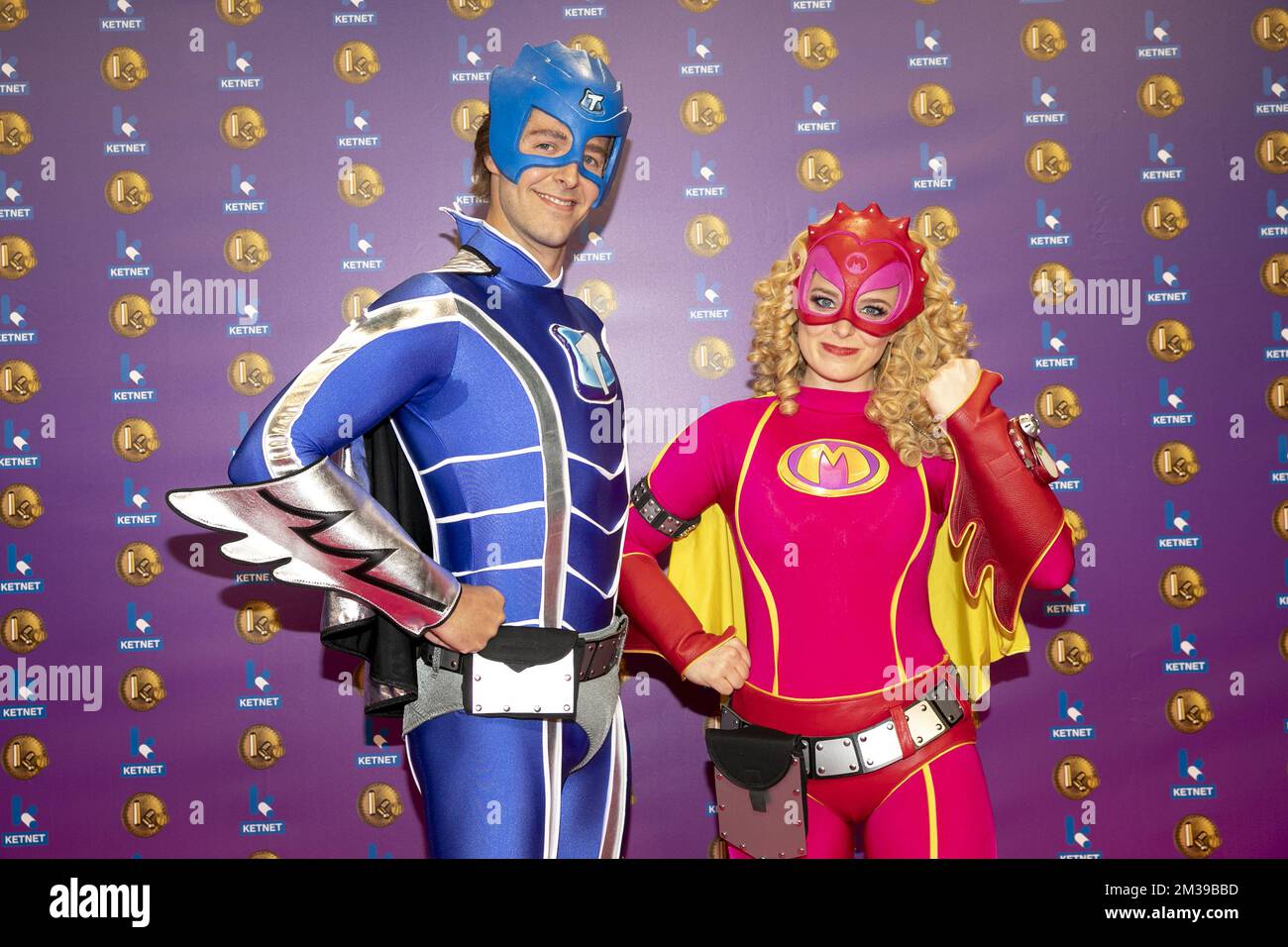 Mega Toby and Mega Mindy pictured during the 'Gala van de Gouden K's ...