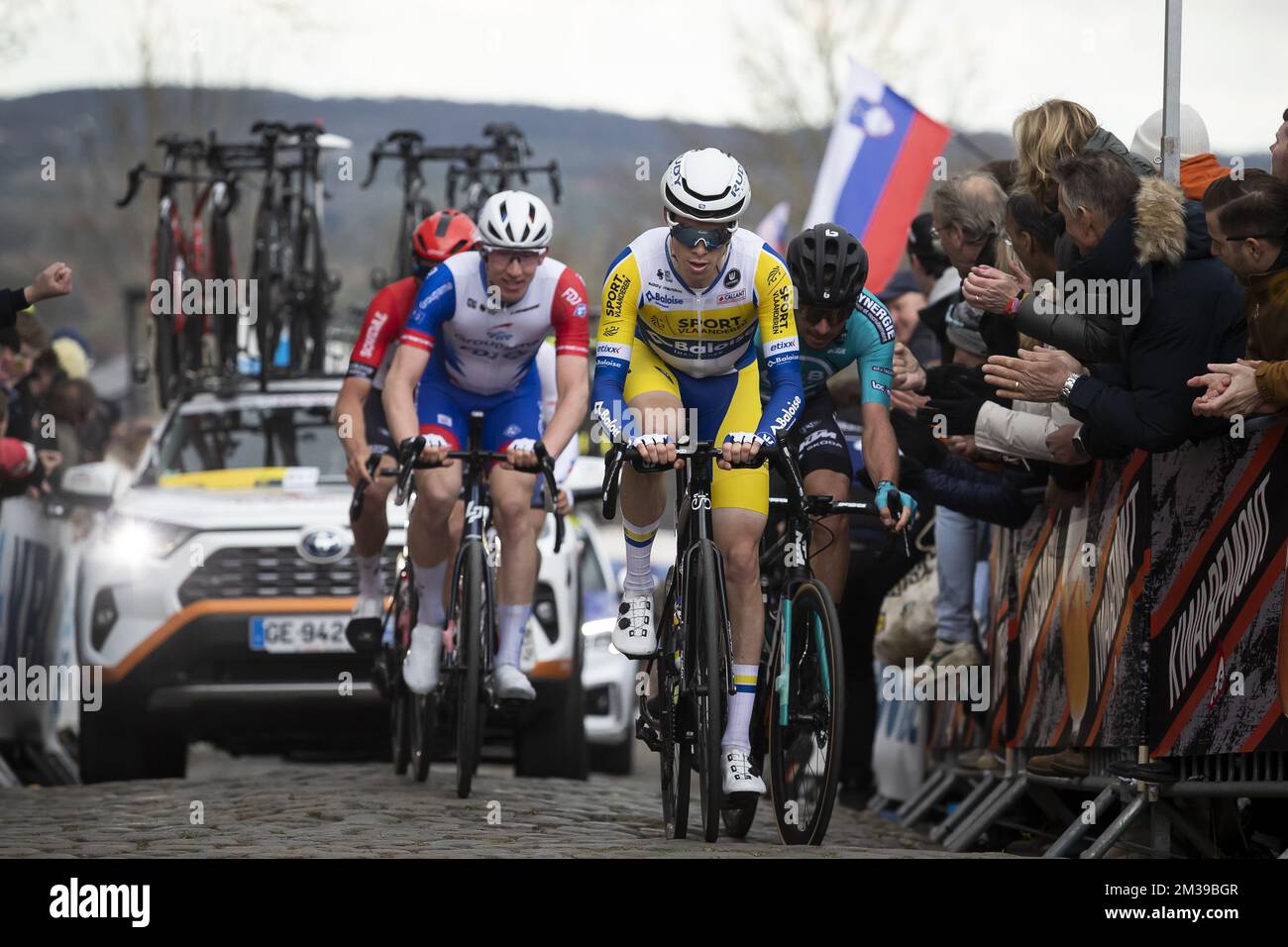 Belgian Julian Mertens of Sport Vlaanderen-Baloise pictured in action ...