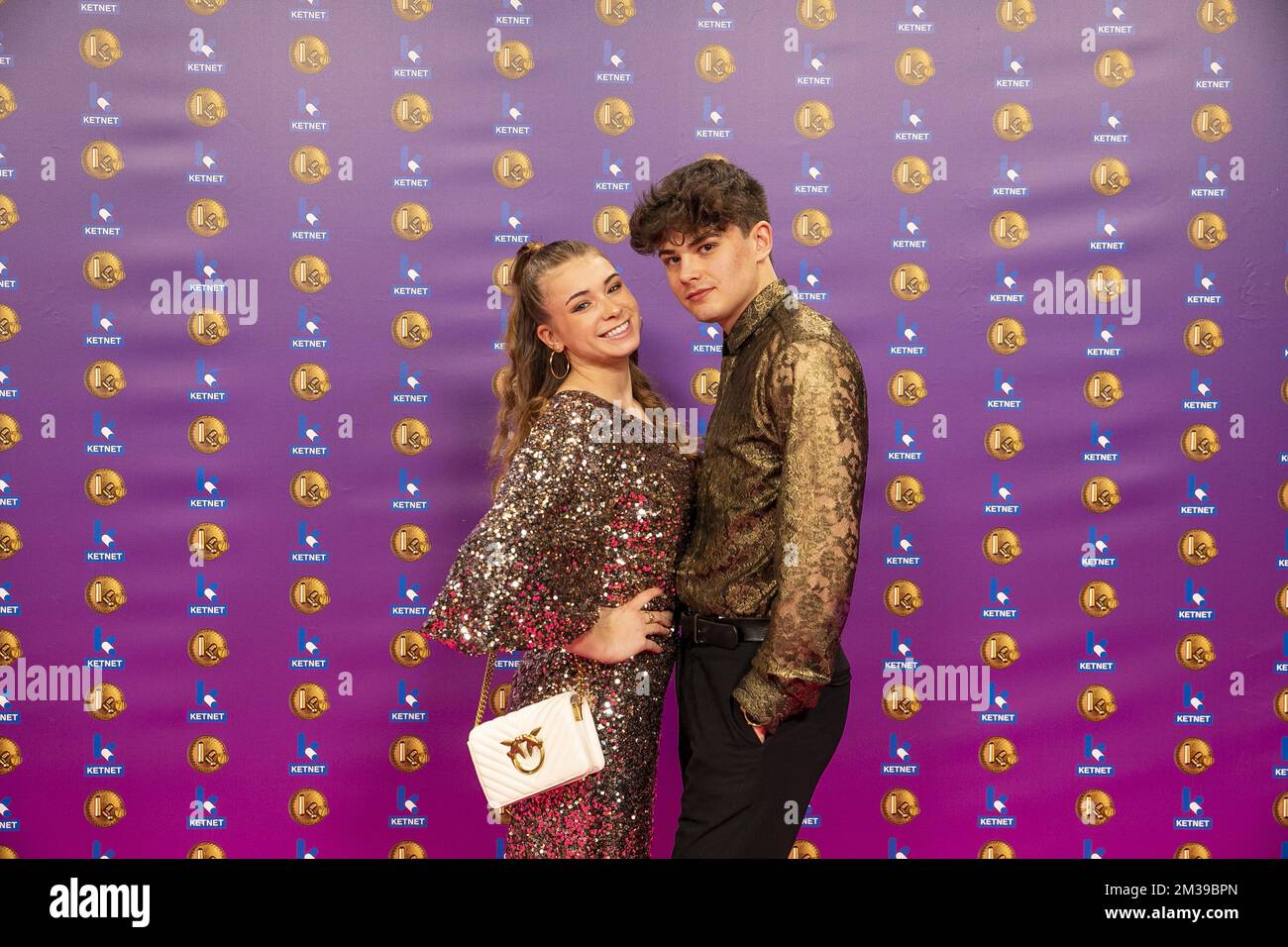 Youtube star Stien Edlund pictured during the 'Gala van de Gouden K's' award show, organized by ...