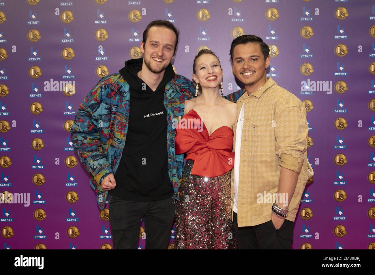Louis Thyssen, Celine Verbeeck and Gio Kemper of Nachtwacht pictured ...
