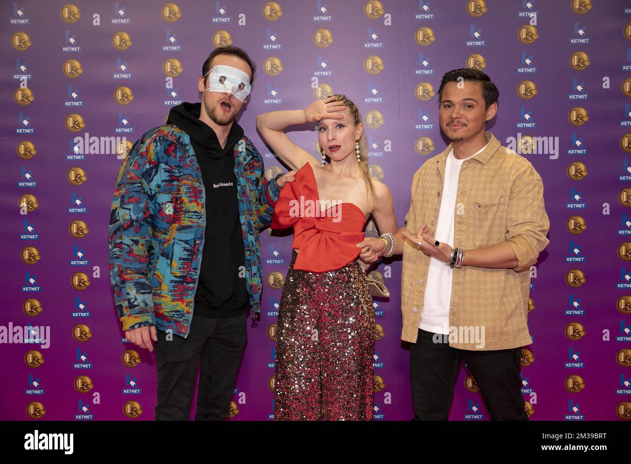 Louis Thyssen, Celine Verbeeck and Gio Kemper of Nachtwacht pictured ...