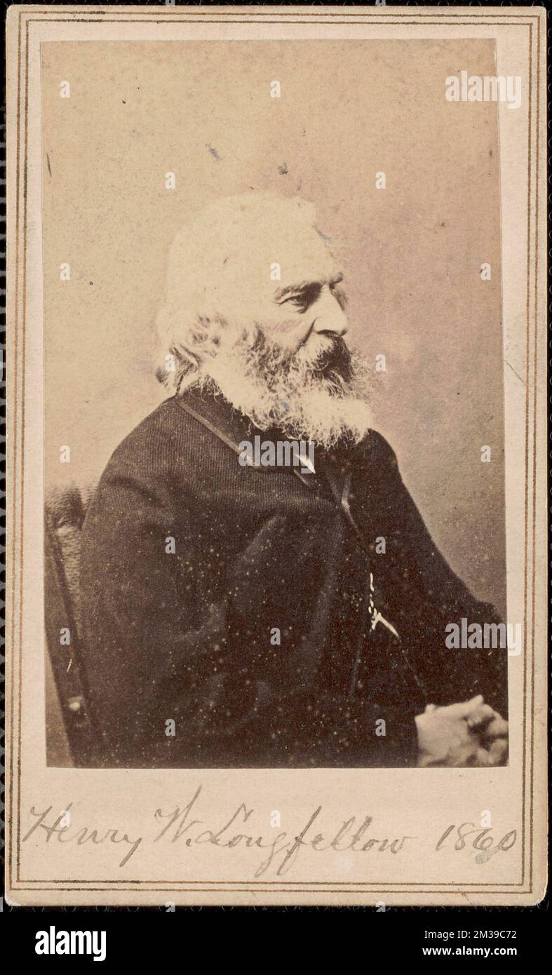 Portrait de henry wadsworth longfellow hi-res stock photography and ...