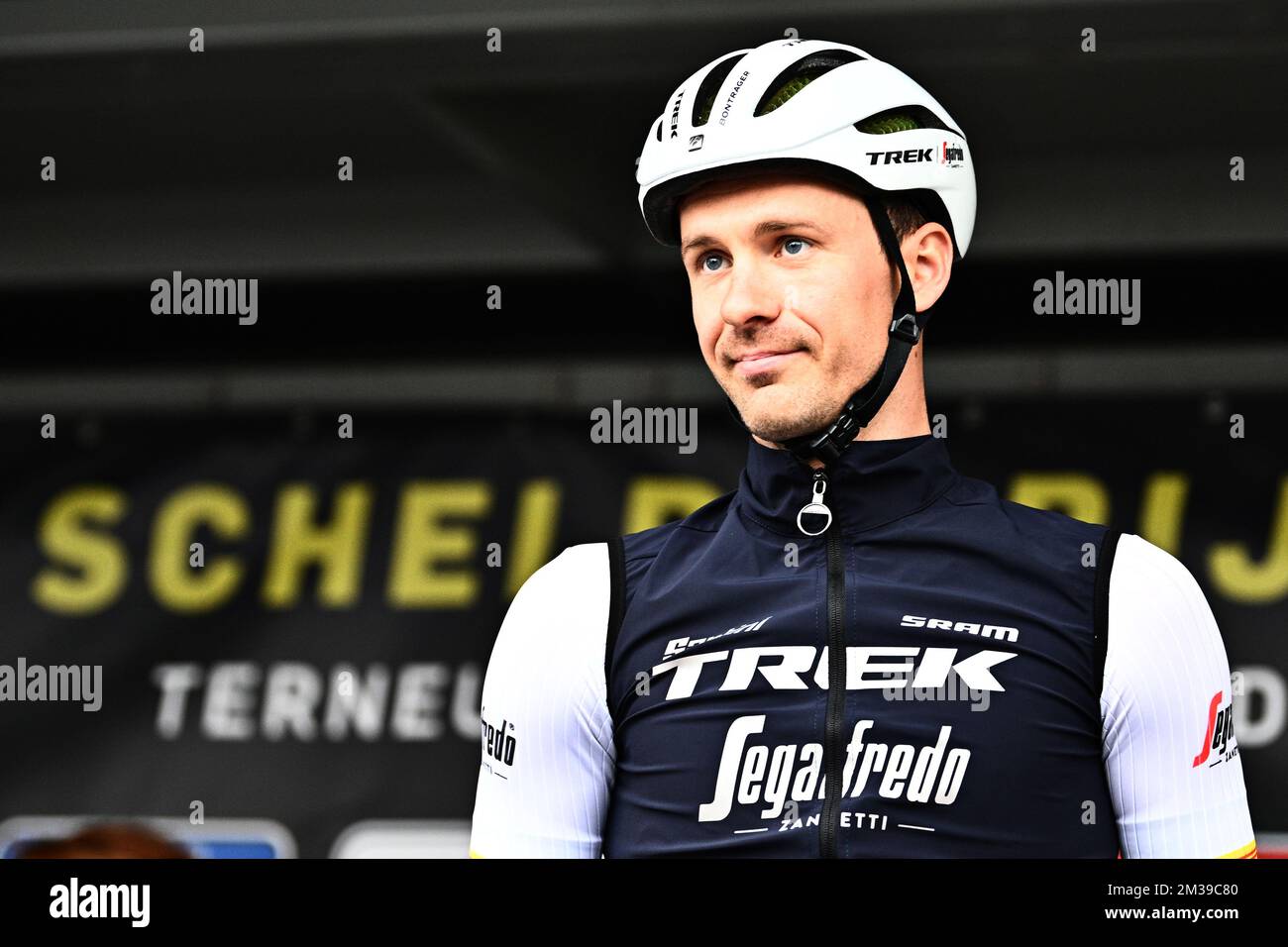 Belgian Edward Theuns of Trek-Segafredo pictured at the start of the ...